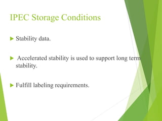 Storage conditions for excipients | PPT