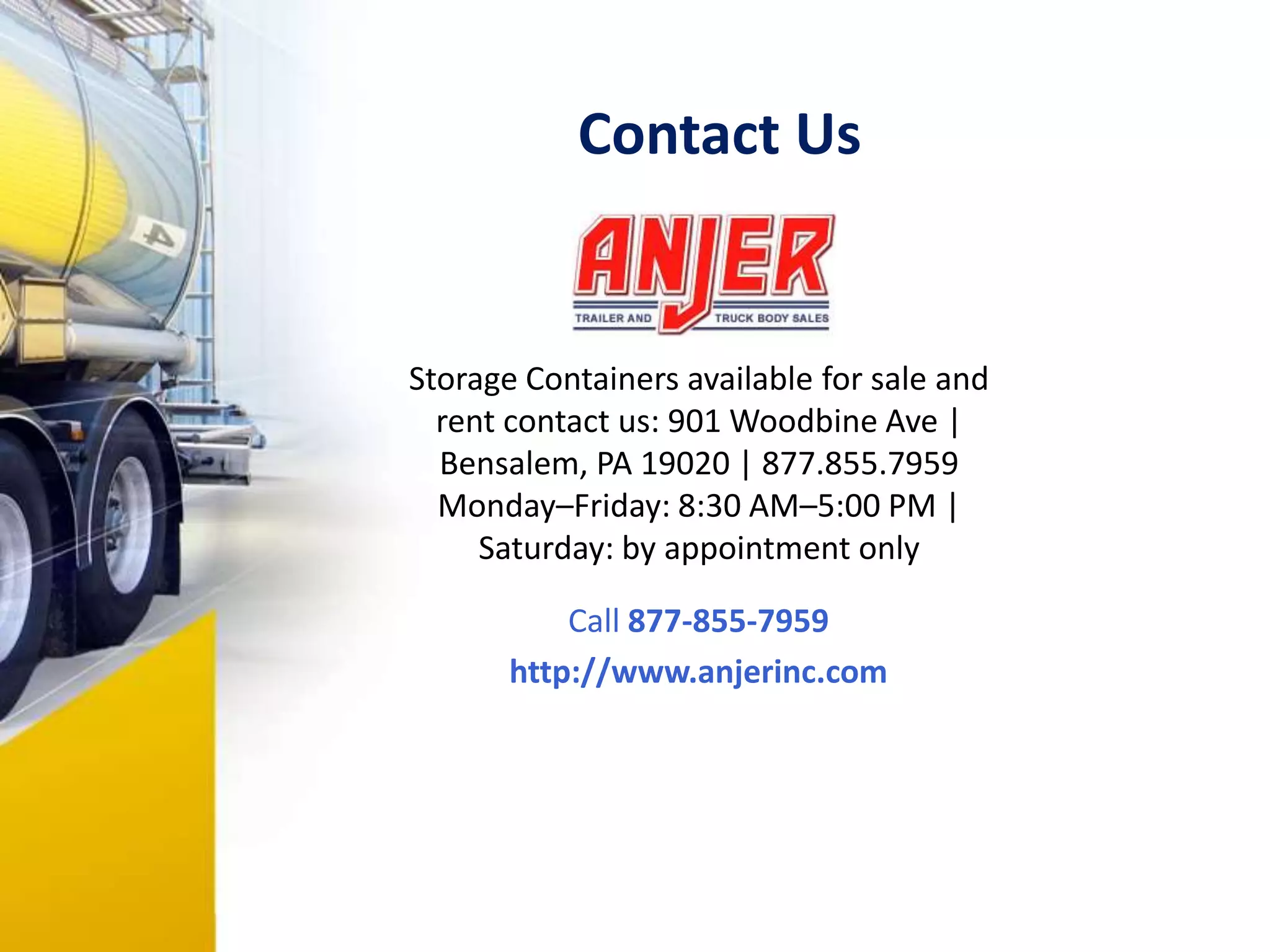 Storage containers | PPTX | Commercial Trucks | Auto Body Styles
