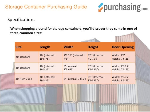 Quick Tips on Purchasing a Storage Container