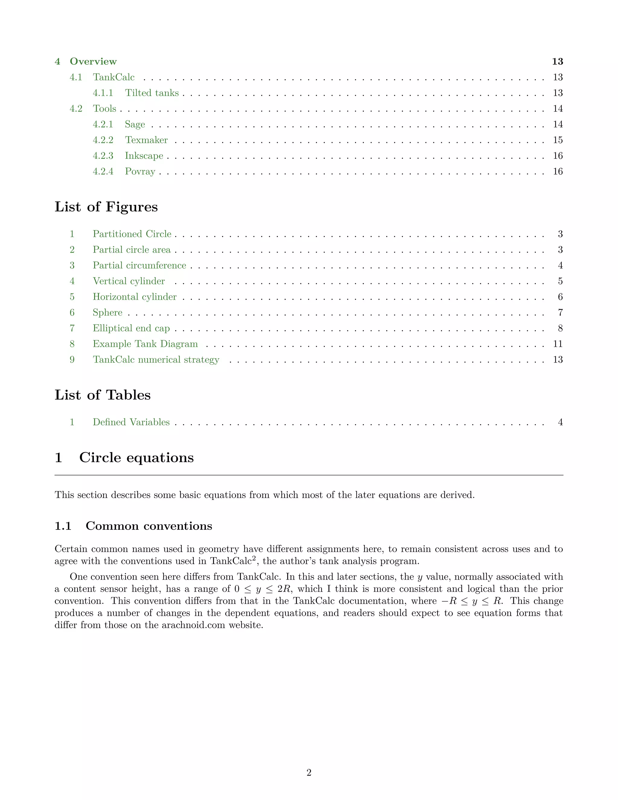 Storage container tank mathematics | PDF