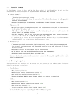 Storage container tank mathematics | PDF
