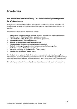 Storage craft shadowprotect_product_scenarios_windows_server_sbs ...