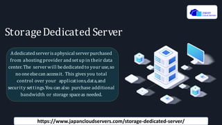 Storage Dedicated Server | PPT