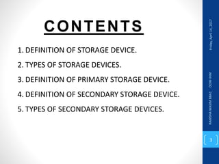 Storage device bba 1 ramsha wasim | PPTX