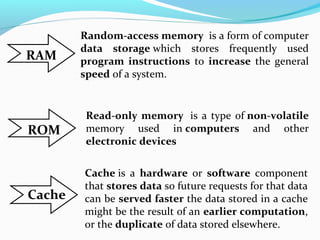 Storage devices and features | PPT