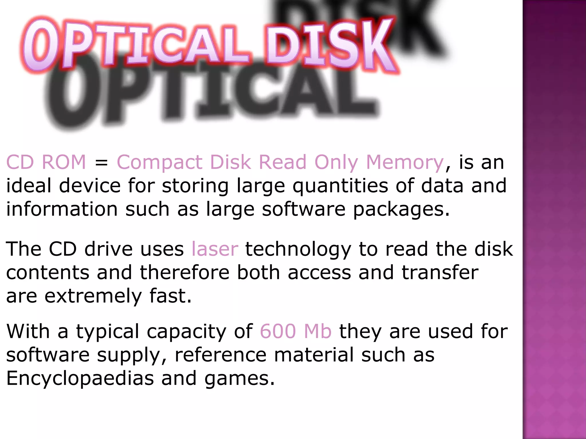 Storage Devices PPt For class 9 | PPT