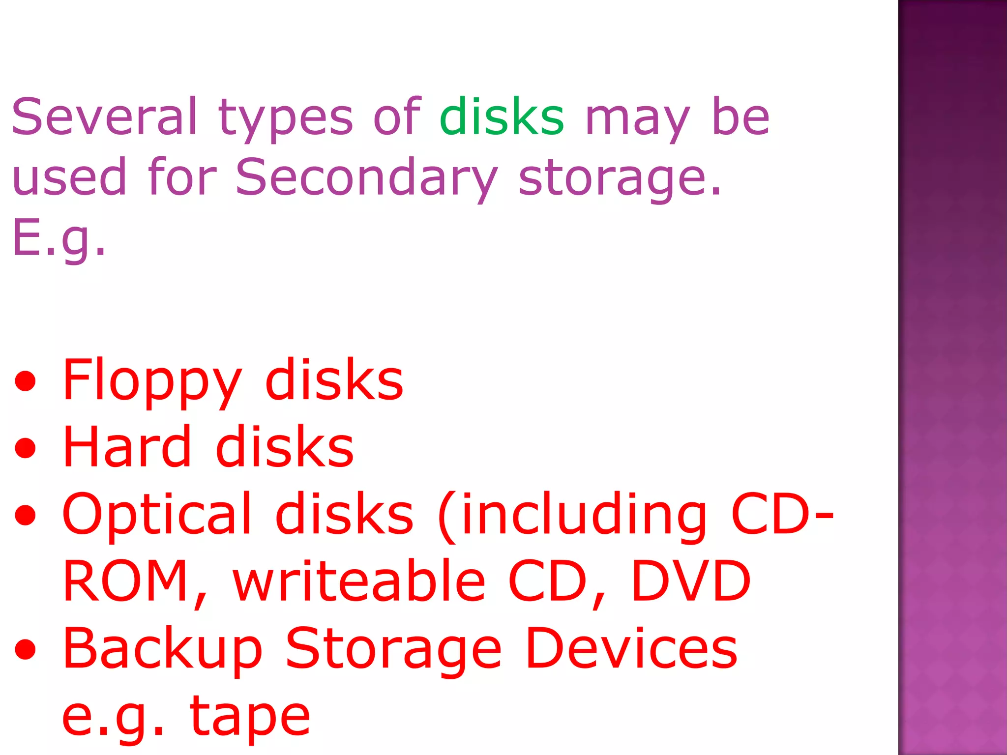 Storage Devices PPt For class 9 | PPT