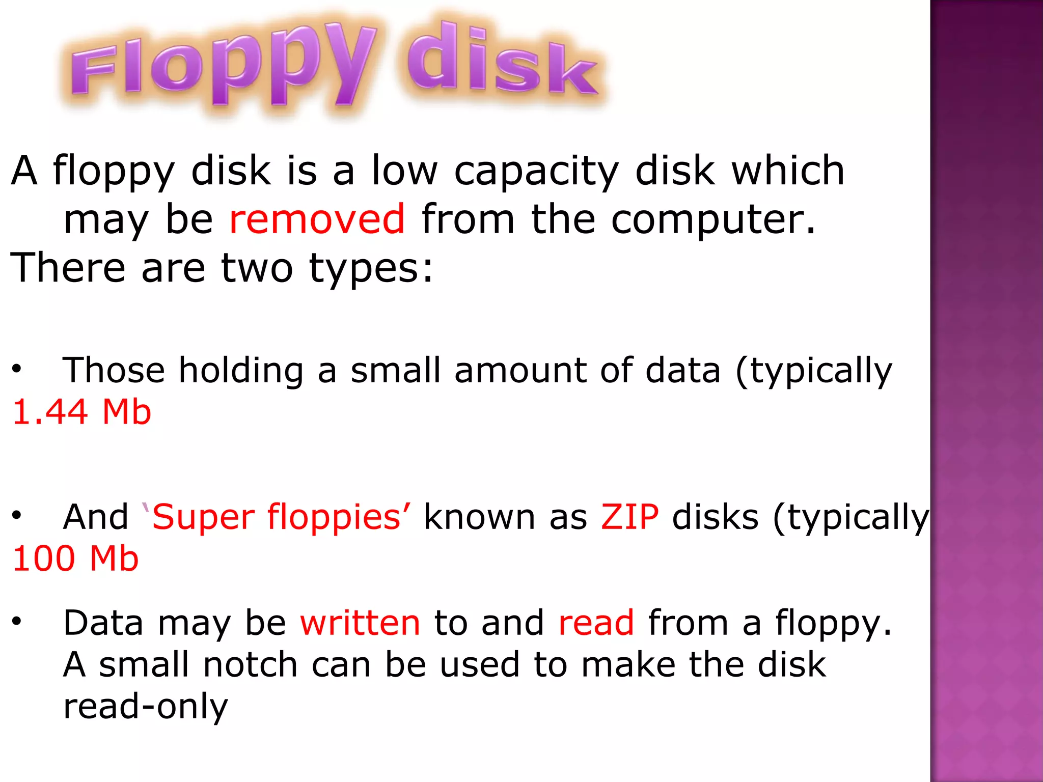 Storage Devices PPt For class 9 | PPT