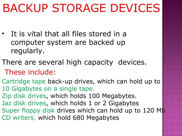 Storage Devices PPt For class 9 | PPT