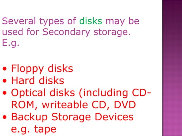 Storage Devices PPt For class 9 | PPT