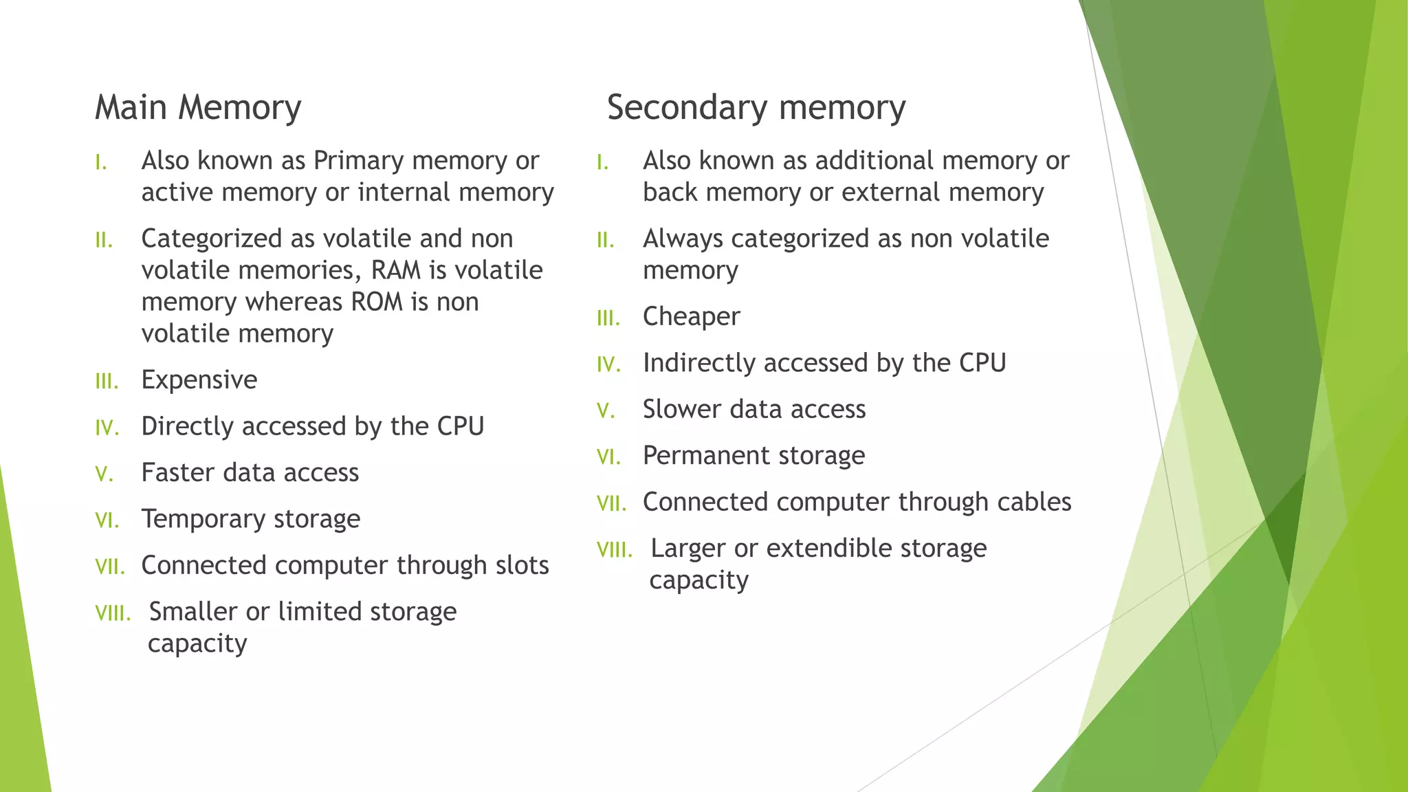 Storage devices (Important Differences) | PPT