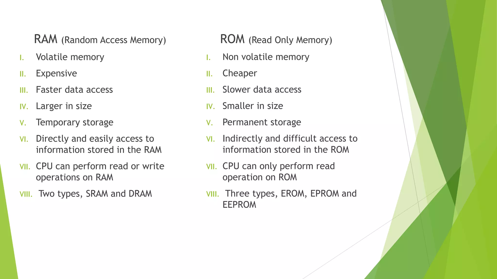 Storage devices (Important Differences) | PPT