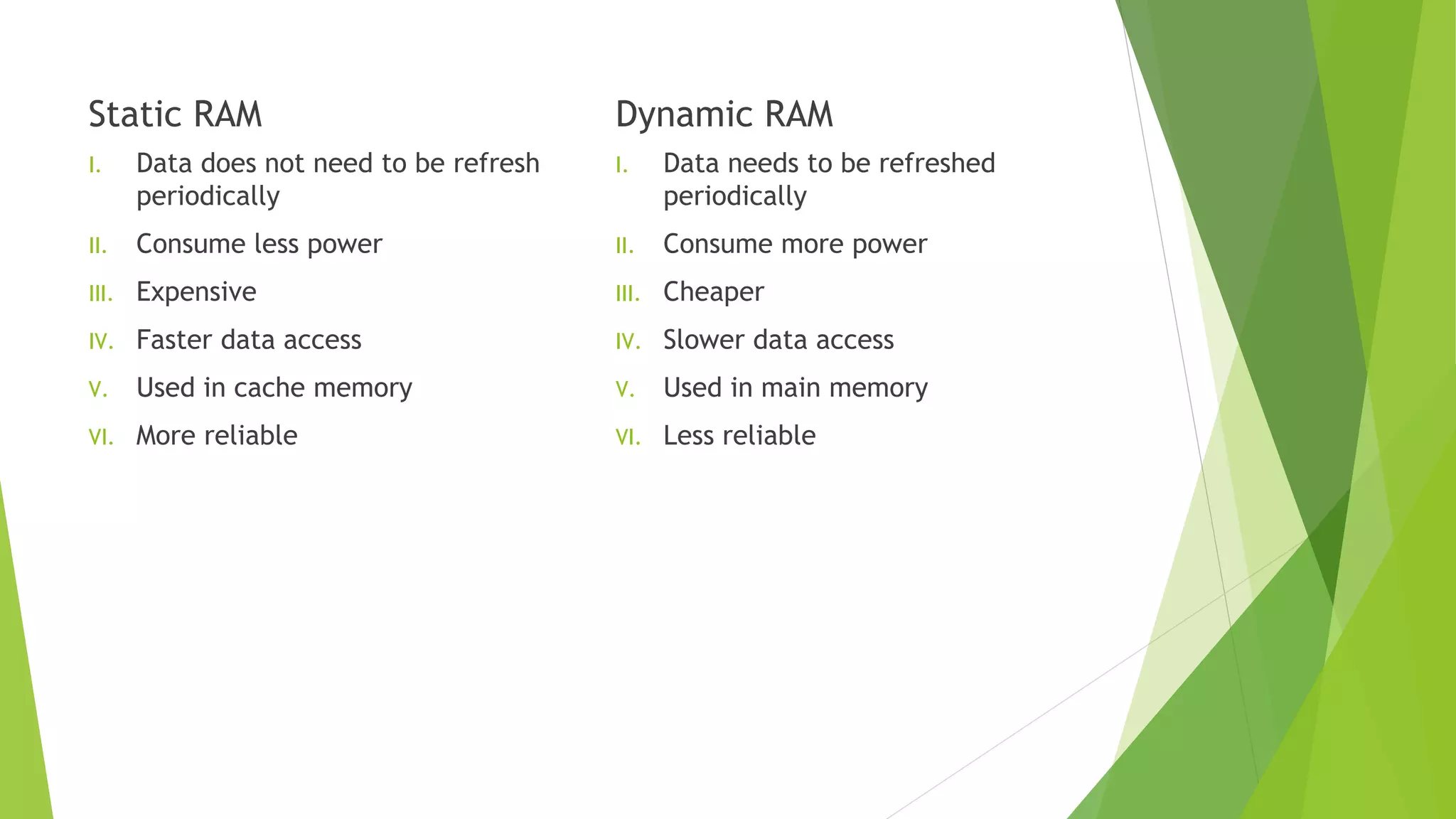 Storage devices (Important Differences) | PPT | Free Download
