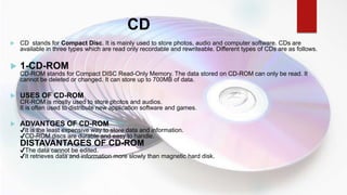 S tora ge devices | PPTX