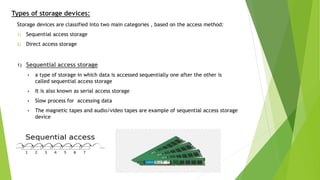 Storage devices.pptx what are storage deiveces | PPTX