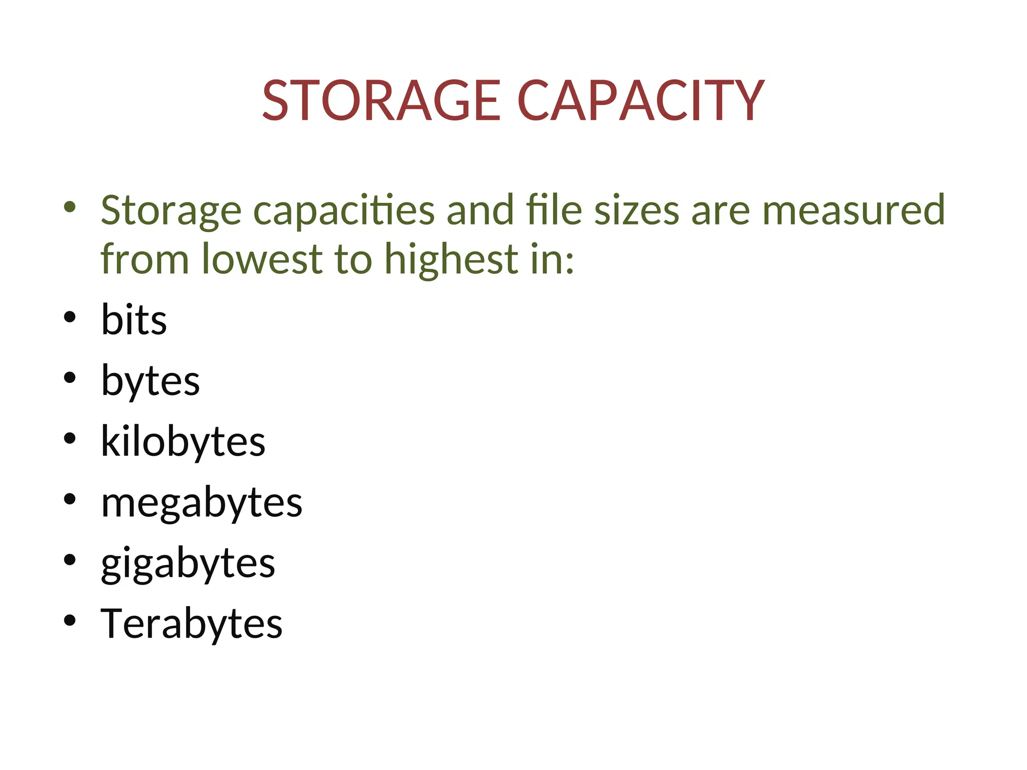 STORAGE ppt /presentation for clg project | PPT