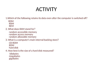 STORAGE ppt /presentation for clg project | PPT
