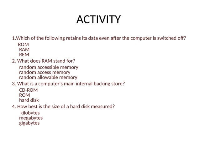 STORAGE ppt /presentation for clg project | PPT
