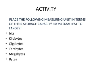 STORAGE ppt /presentation for clg project | PPT