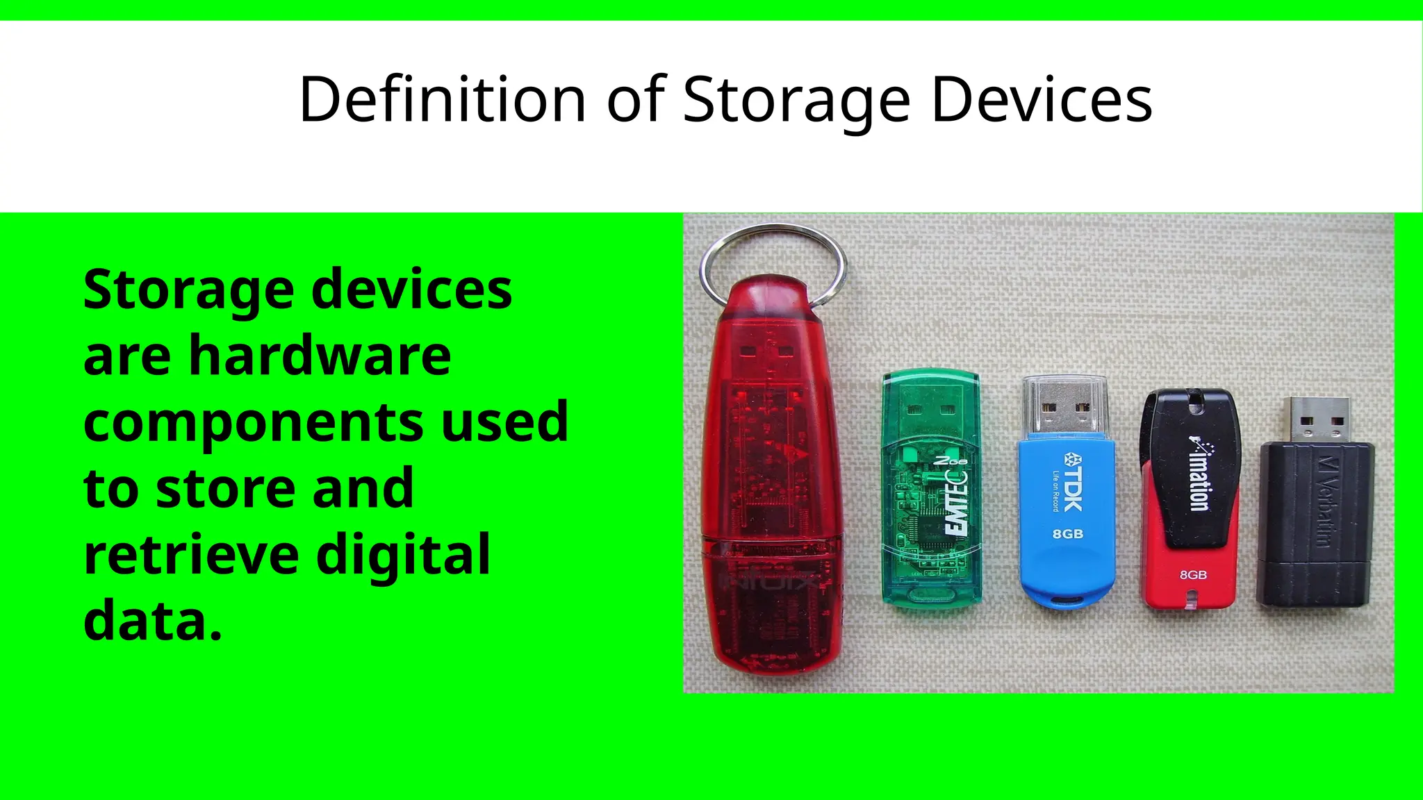 Storage Devices.pptx DIFFERENT STORAGE DEVICES | PPT
