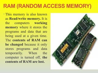storage devices presentation parts of computer | PPTX