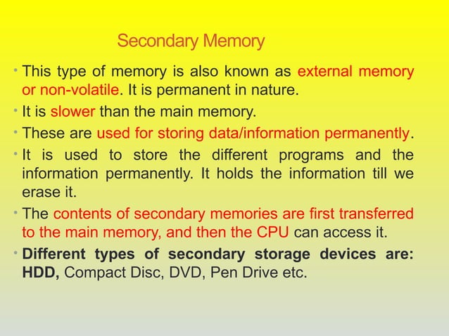storage devices presentation parts of computer | PPTX