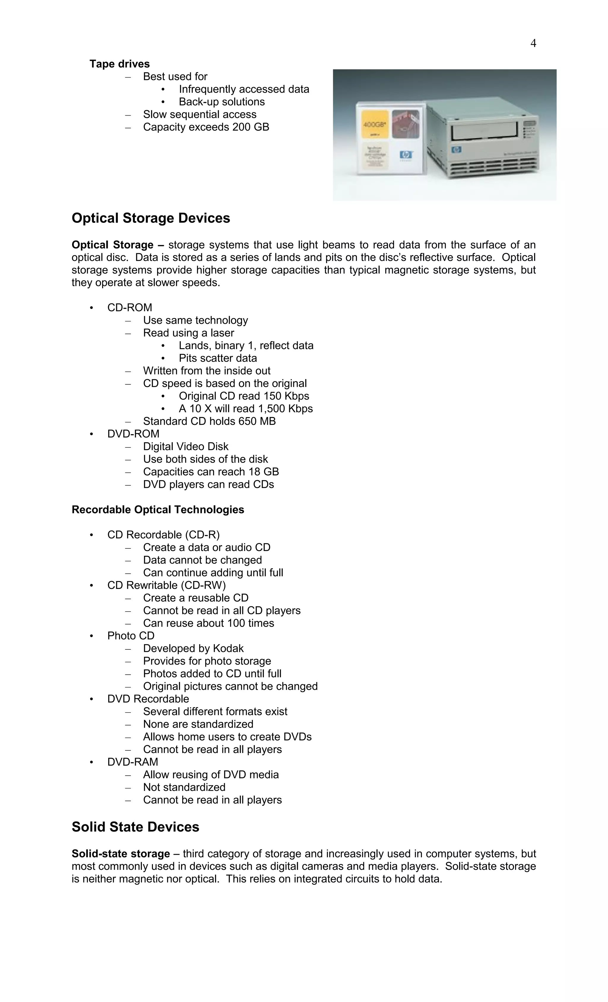 Storage Devices | DOC