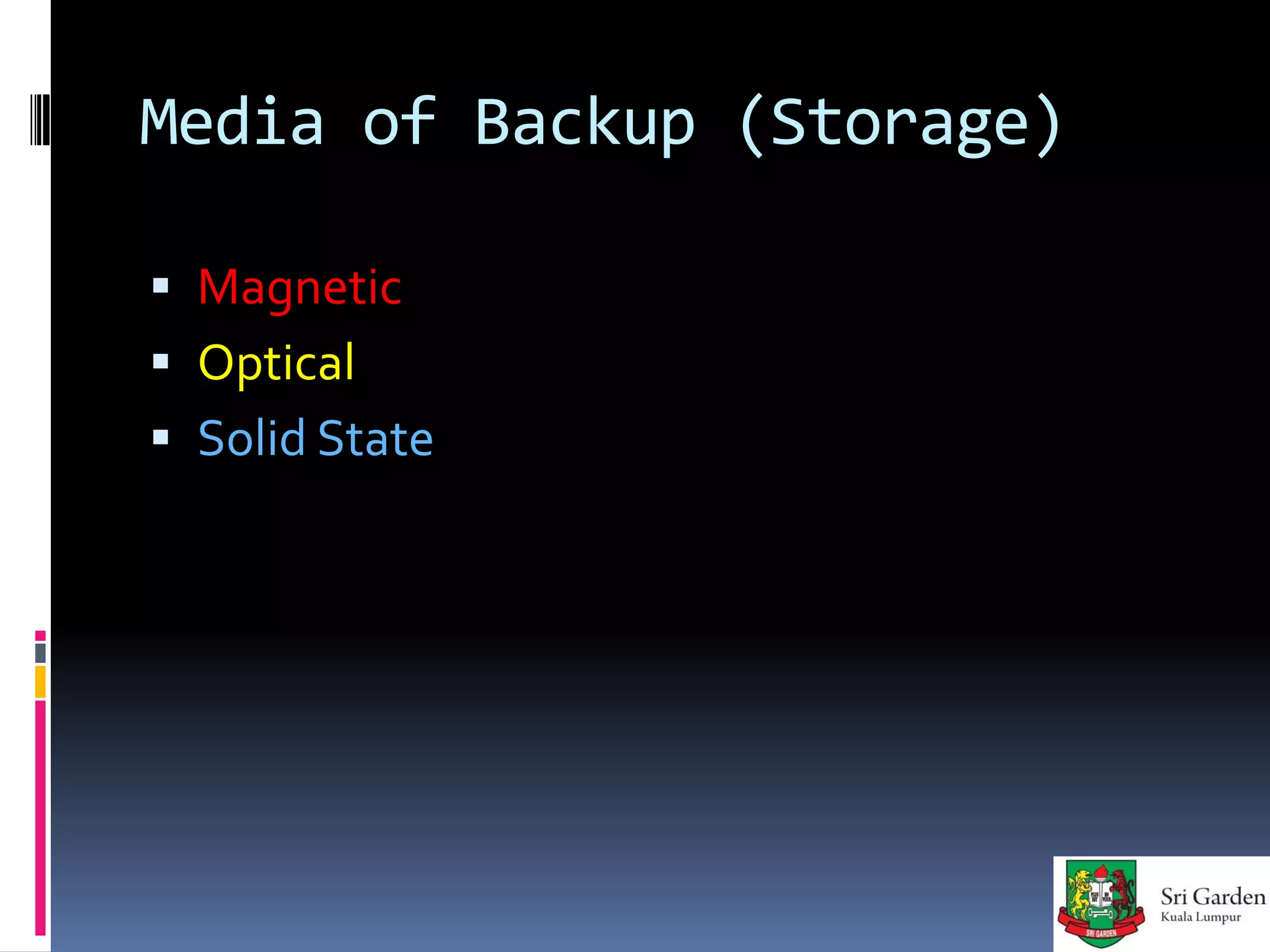 Storage devices and media | PPT