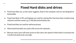 Storage devices and media | PDF