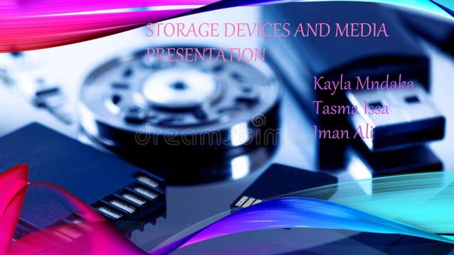 Storage devices and media presentation.pptx | Data Storage and ...