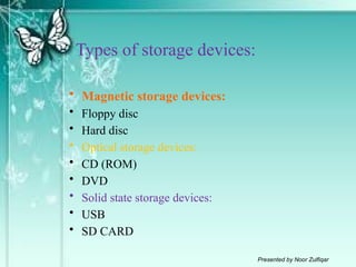 Storage Devices and the Mechanism of Data Storage in Audio and Visual ...