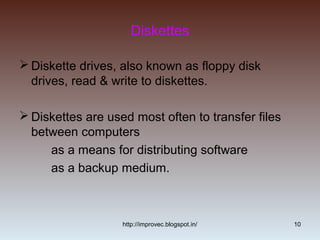 Storage devices used in cmp13to14 | PPT | Data Storage and Warehousing ...