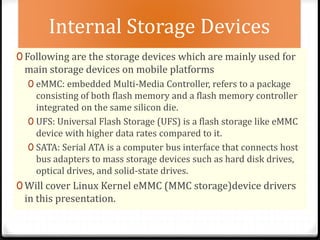 Linux Kernel MMC Storage driver Overview | PPTX
