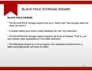 MySQL Storage Engines | PDF