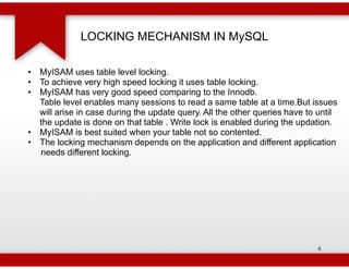 MySQL Storage Engines | PDF