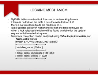 MySQL Storage Engines | PDF