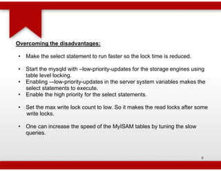 MySQL Storage Engines | PDF