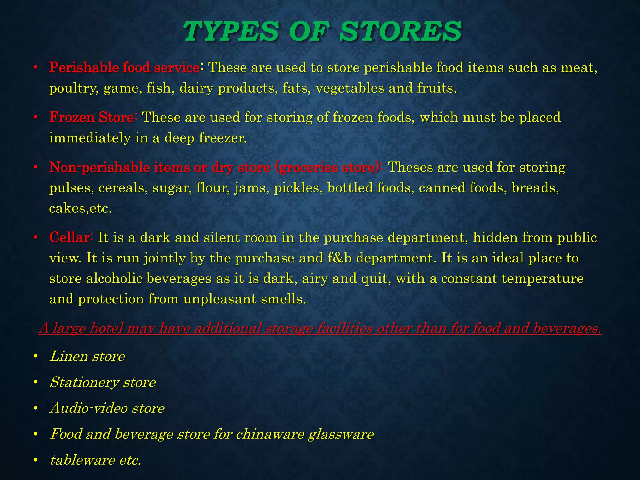 Storage facilities, layout and design | PPTX