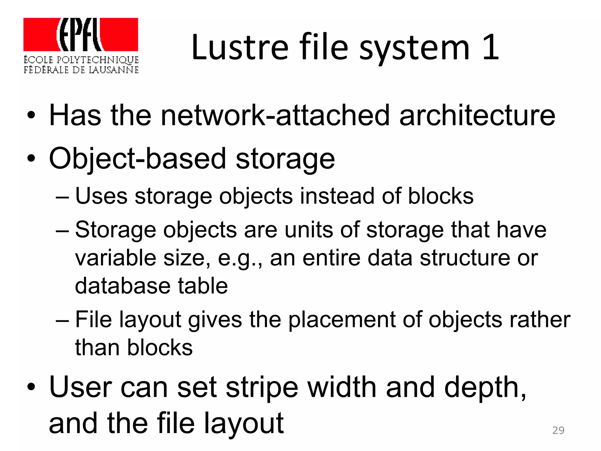 Storage solutions for High Performance Computing | PDF
