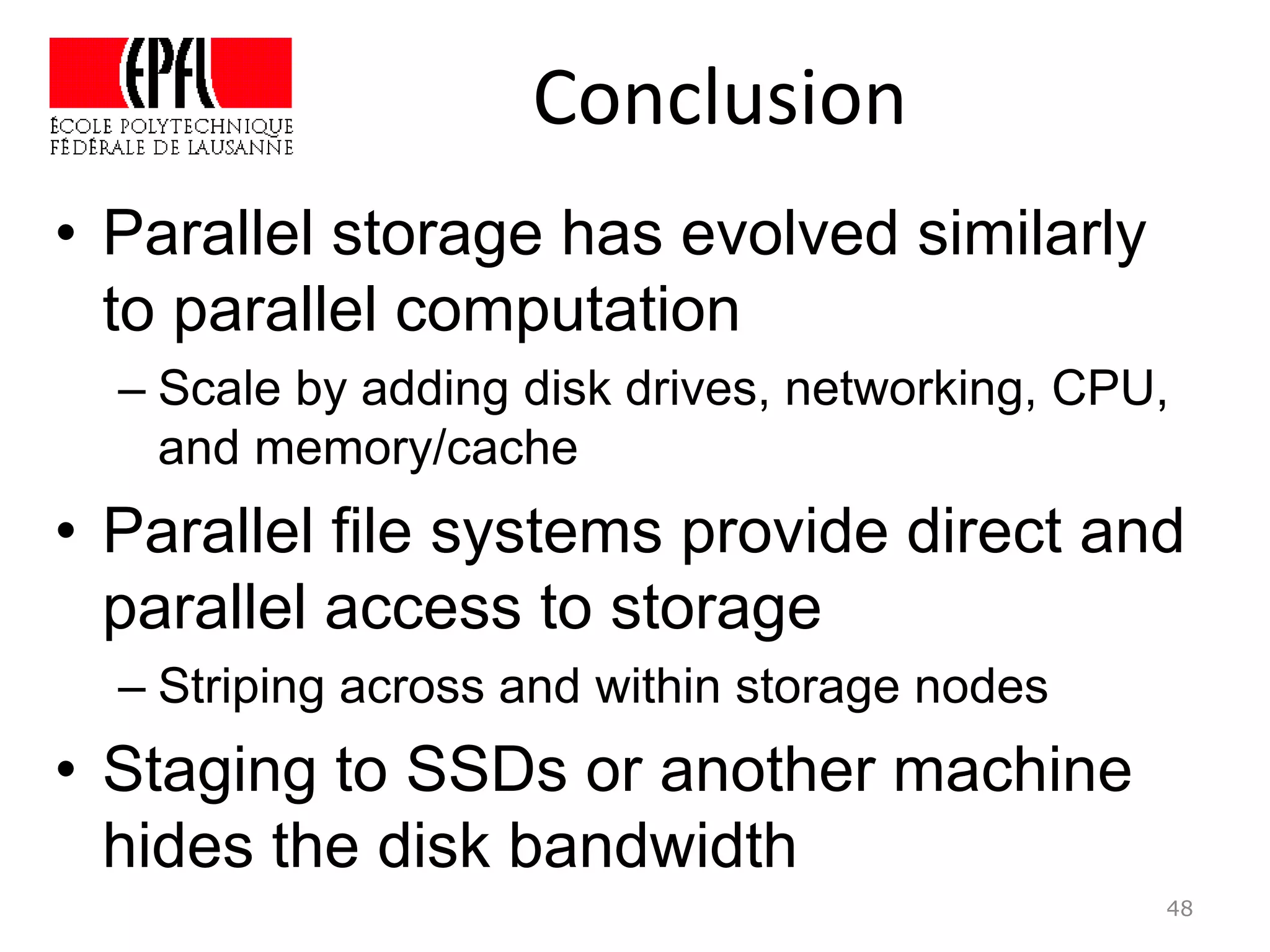 Storage solutions for High Performance Computing | PDF