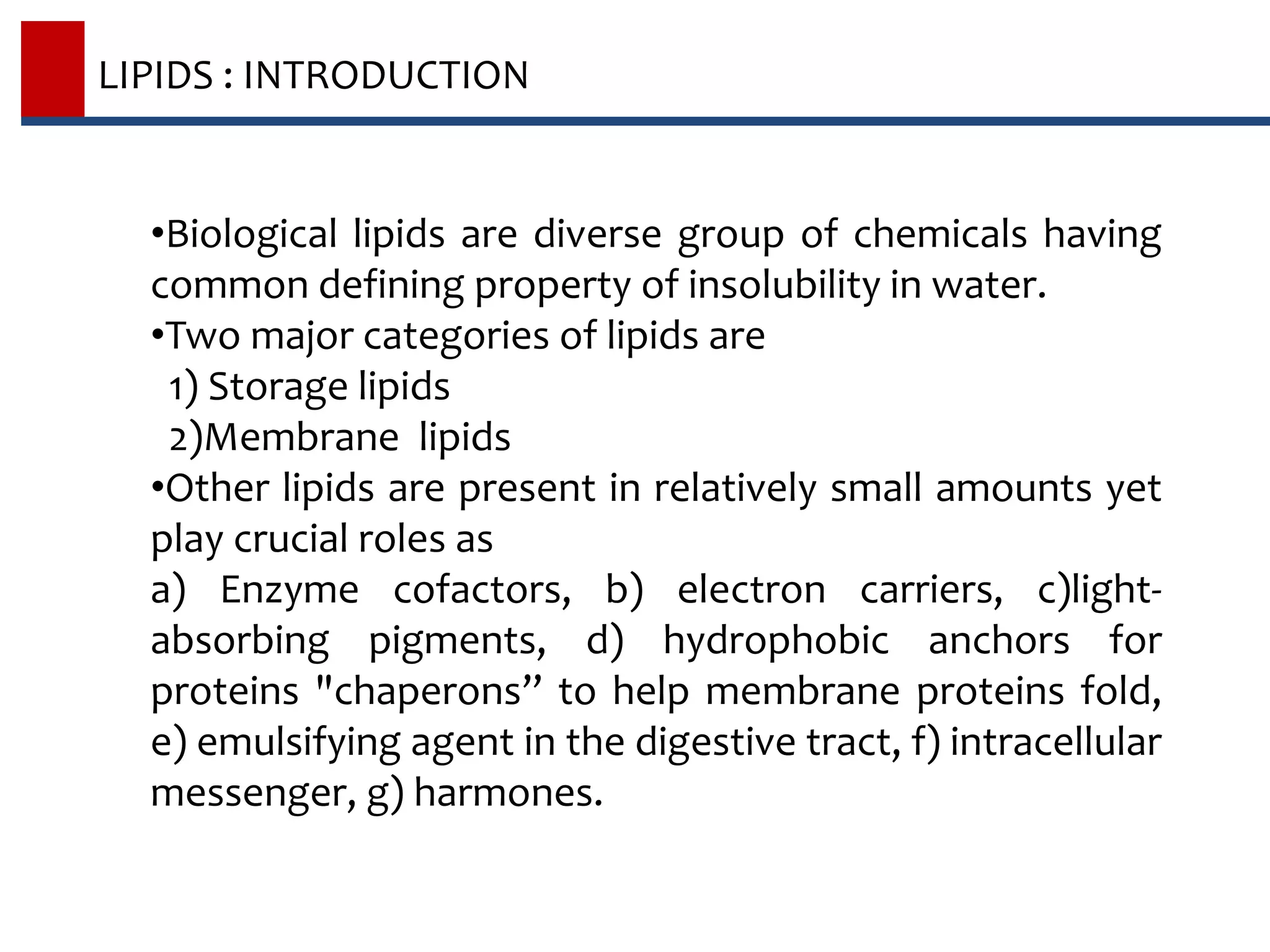 Storage lipids | PPTX