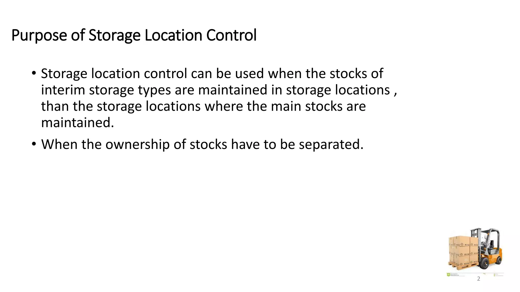 Storage location control in SAP WM | PPTX