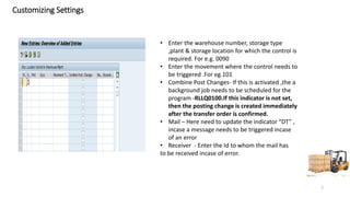 Storage location control in SAP WM | PPTX