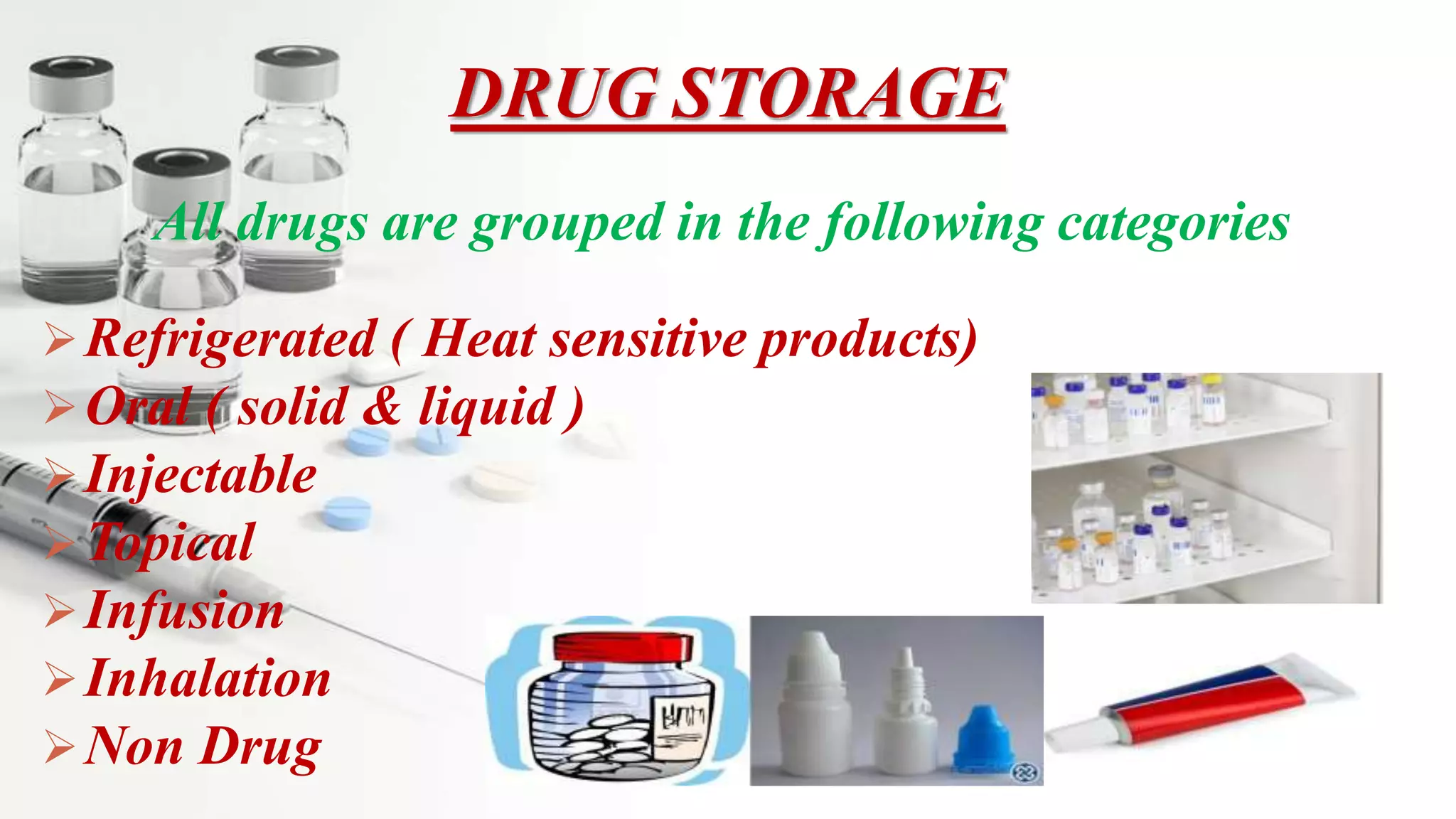 Storage & maintenance of medicines. | PPTX