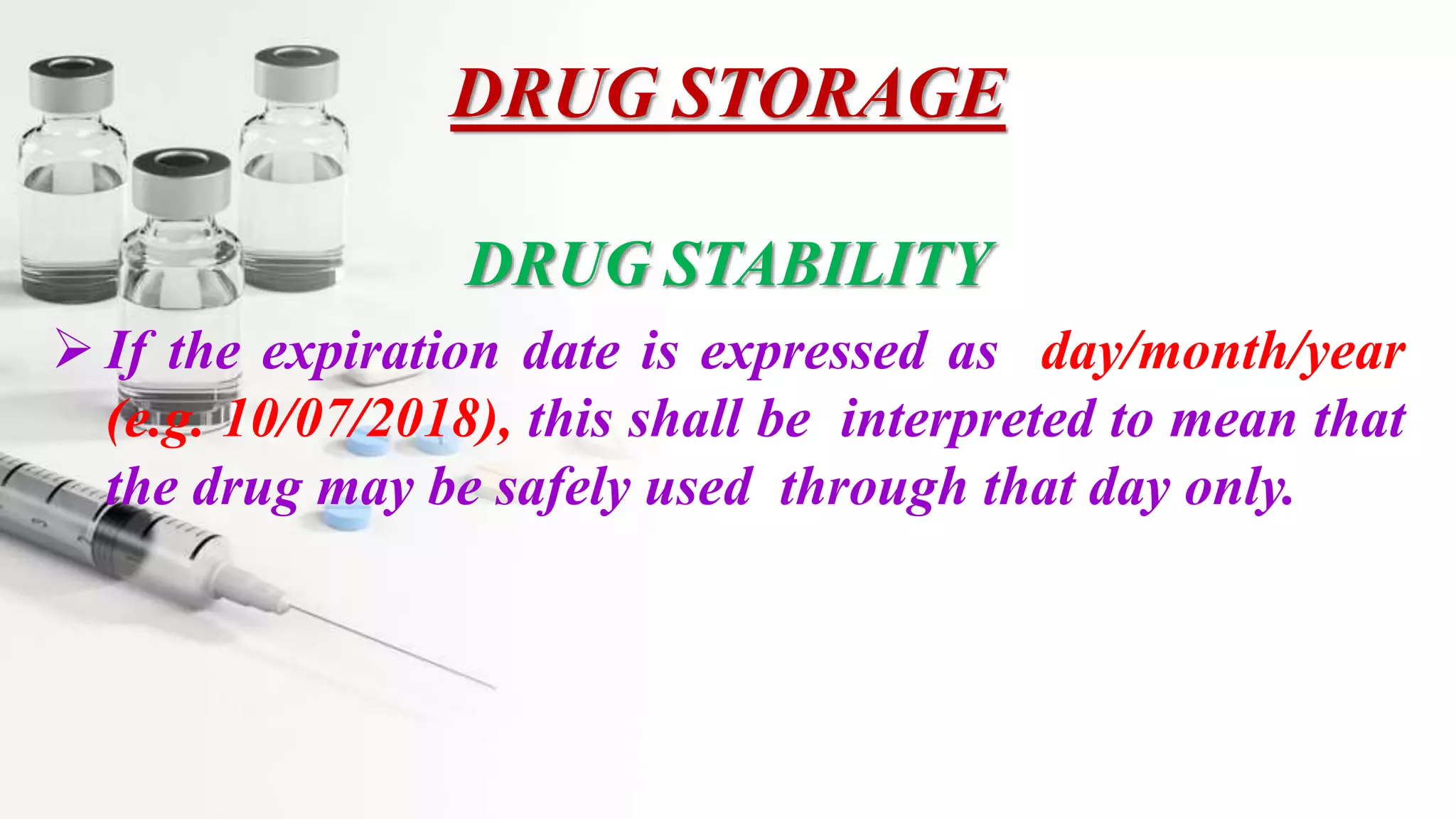 Storage & maintenance of medicines. | PPTX
