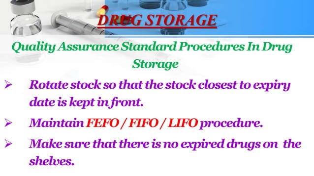 Storage & maintenance of medicines. | PPTX