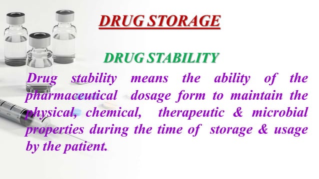 Storage & maintenance of medicines. | PPTX