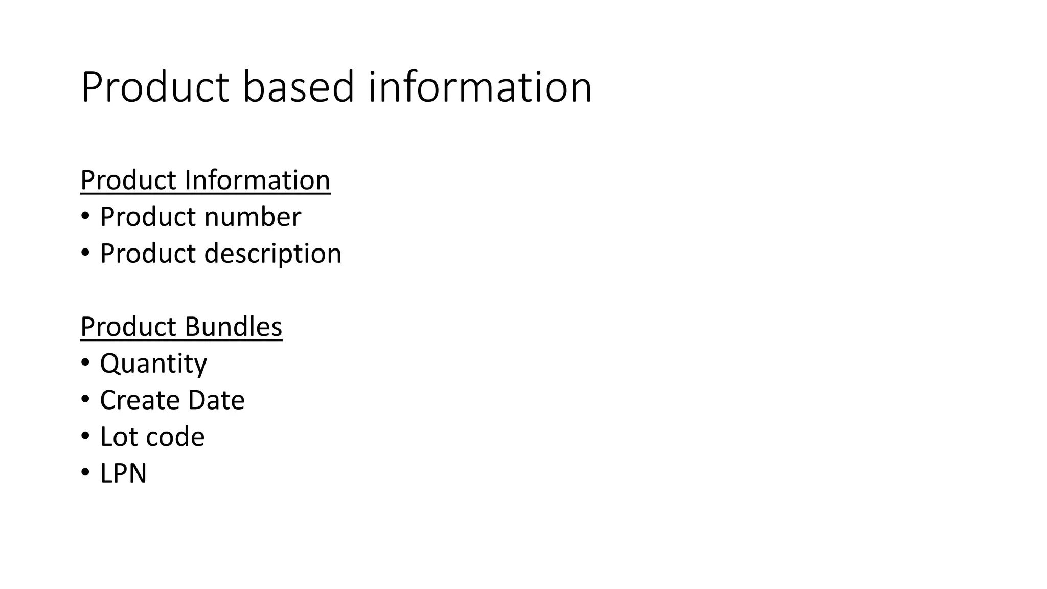 Warehouse Storage Managment System Database Schema | PPTX