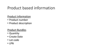Warehouse Storage Managment System Database Schema | PPTX
