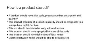 Warehouse Storage Managment System Database Schema | PPT